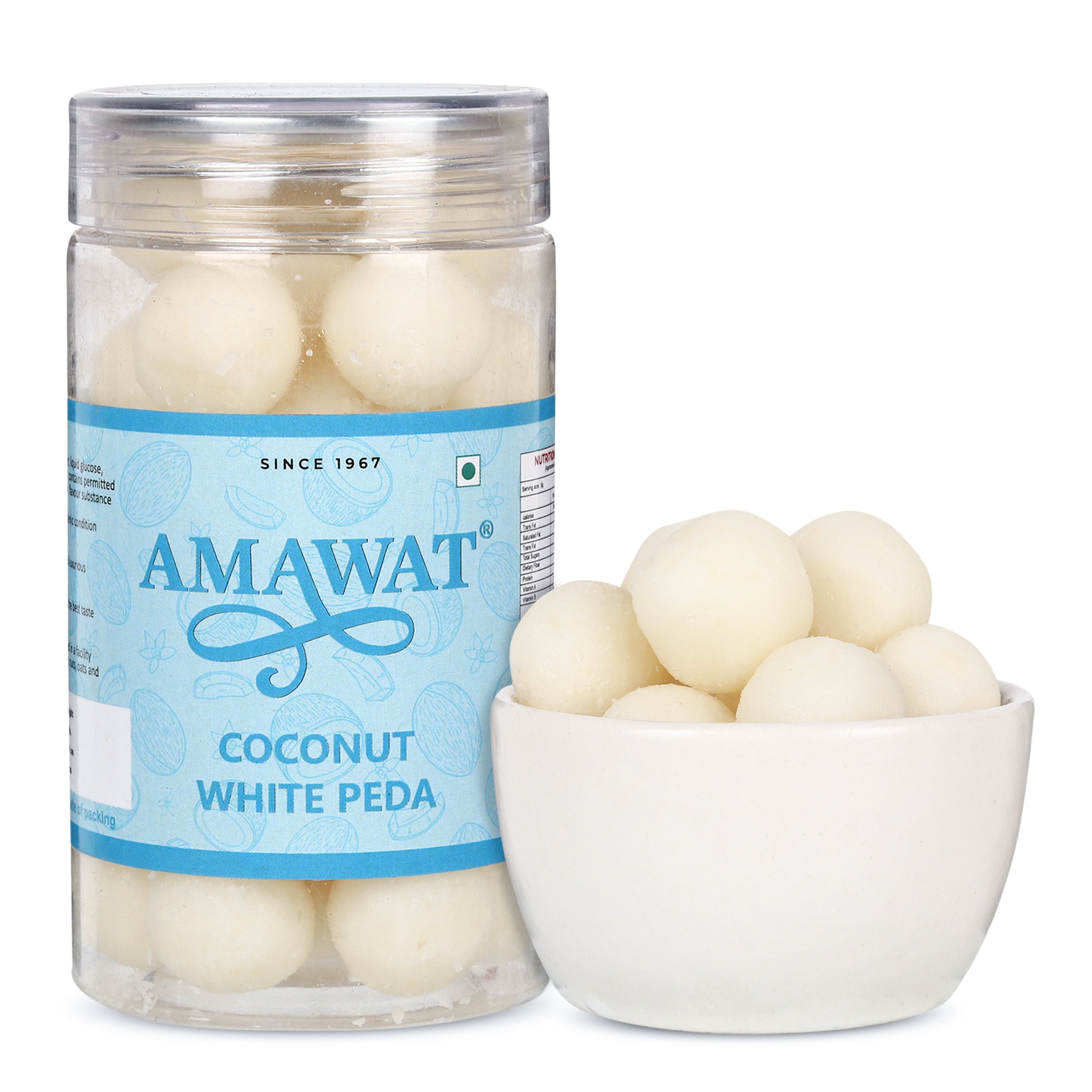 Coconut White Peda - Coconut Toffee Candy – Amawat