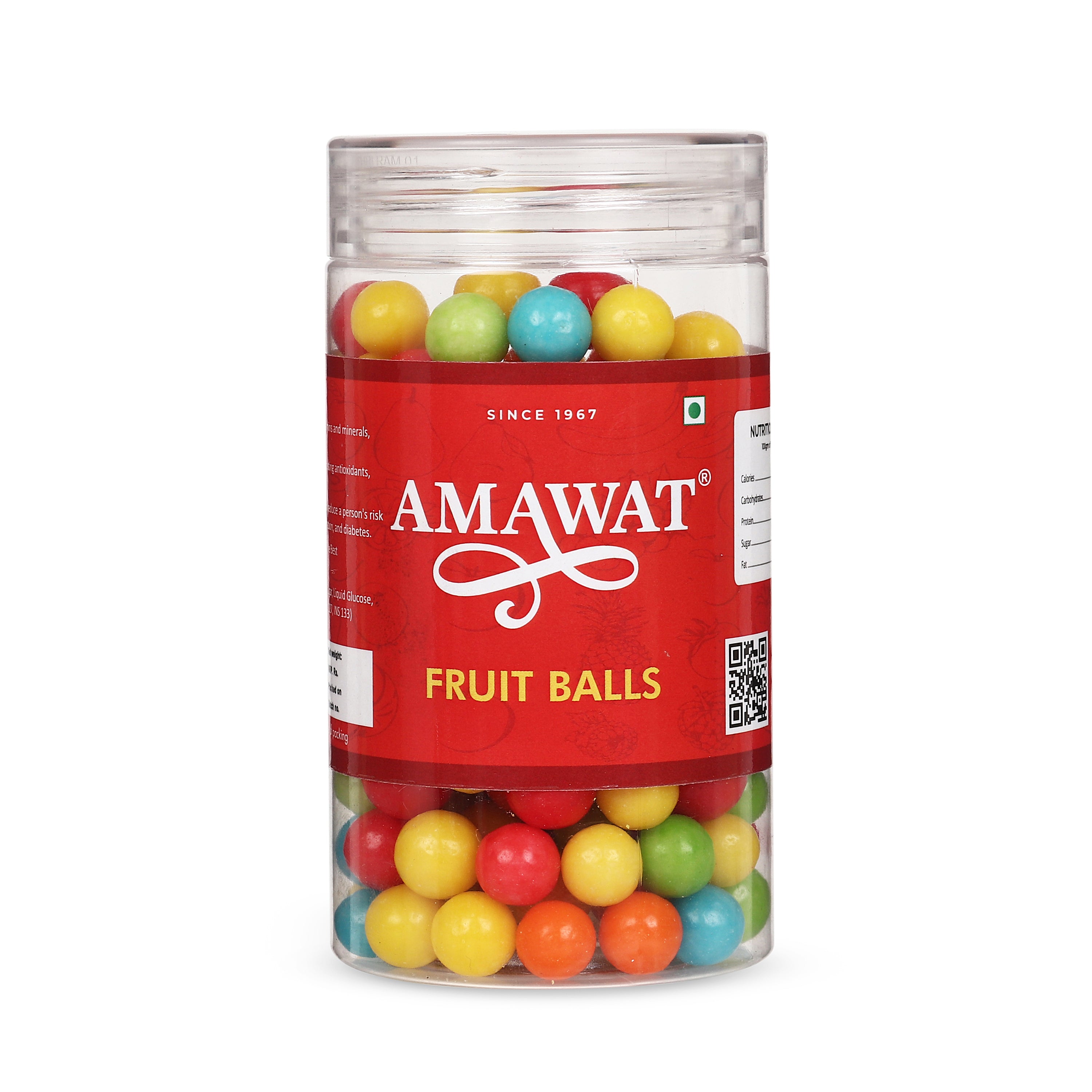 Fruit Ball - Colourful and Flavoured Sour and Sweet Candy Balls 150 gm ...