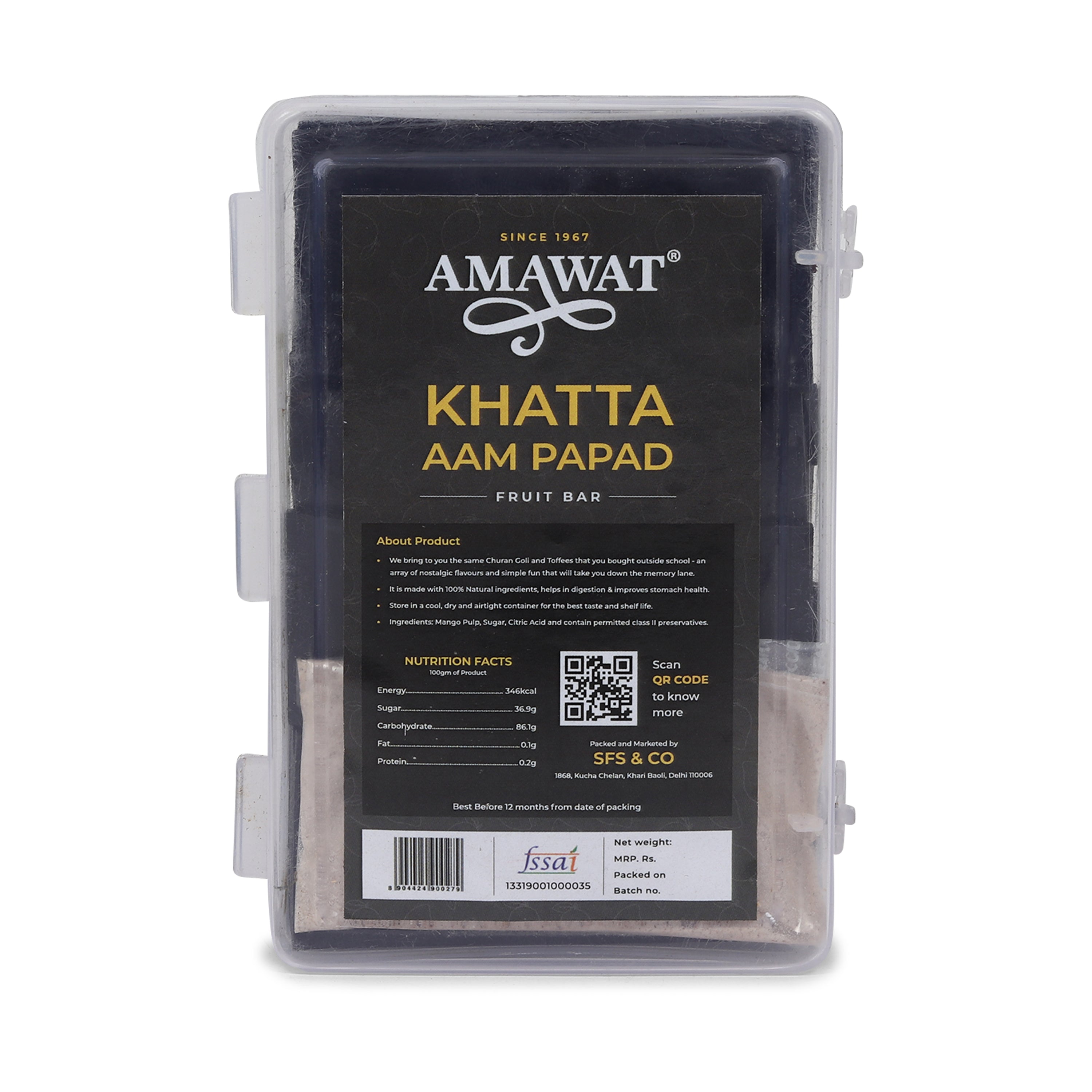 Buy Kala Khatta Aam Papad Fruit Bar 200 gm Online - Shop Black Aam ...